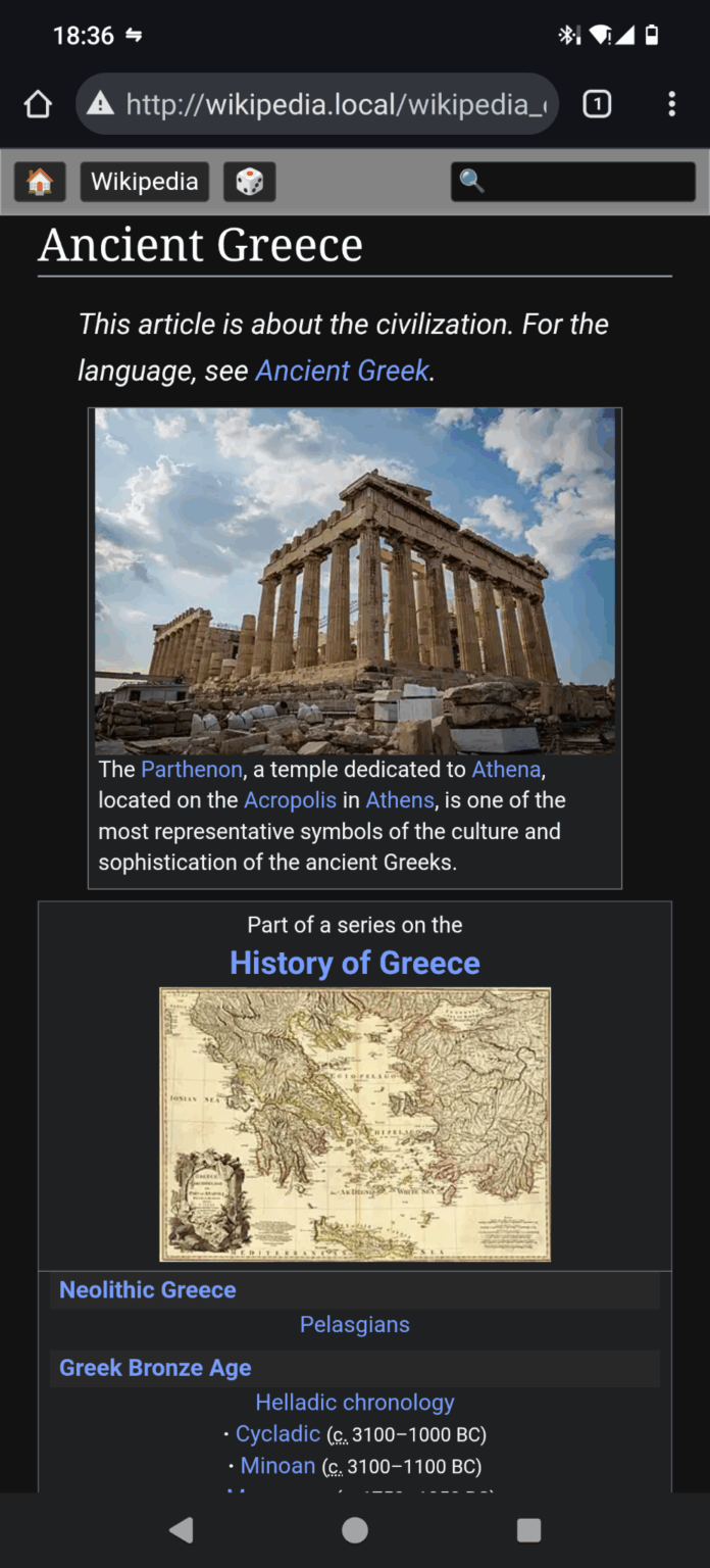 Offline Wikipedia Hotspot on Raspberry Pi | Sven's blog